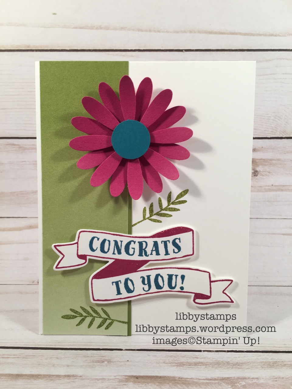 Daisy, Congrats to You! - Libby Fens, Stampin' Up! Demonstrator