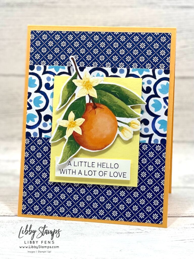 A Little Hello - Libby Fens, Stampin' Up! Demonstrator